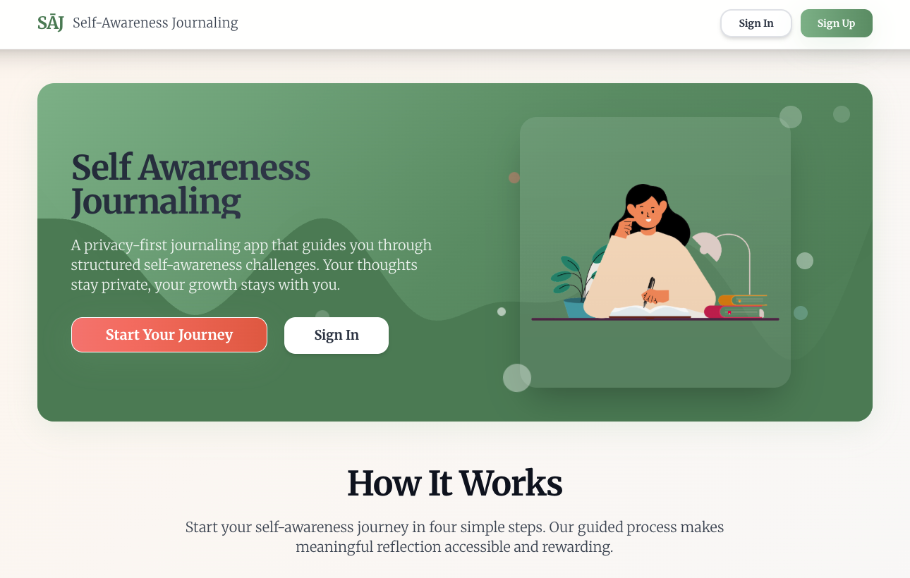 SĀJ - Self Awareness Journaling